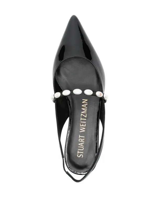 STUART WEITZMAN Patent Leather Mules