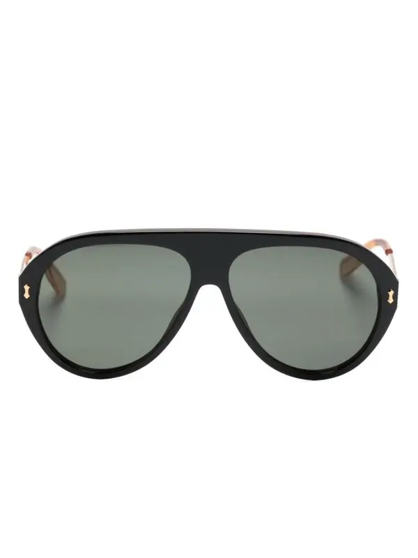 Gucci Navigator-frame Sunglasses - Black