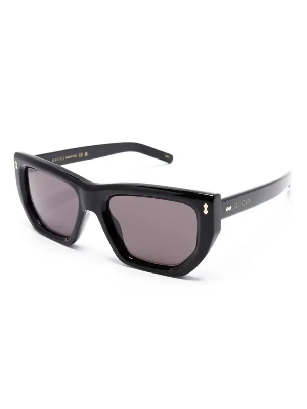 Gucci Geometric Frame Sunglasses - Black