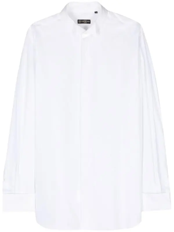 Corneliani Diplomatic-collar Cotton Shirt - White