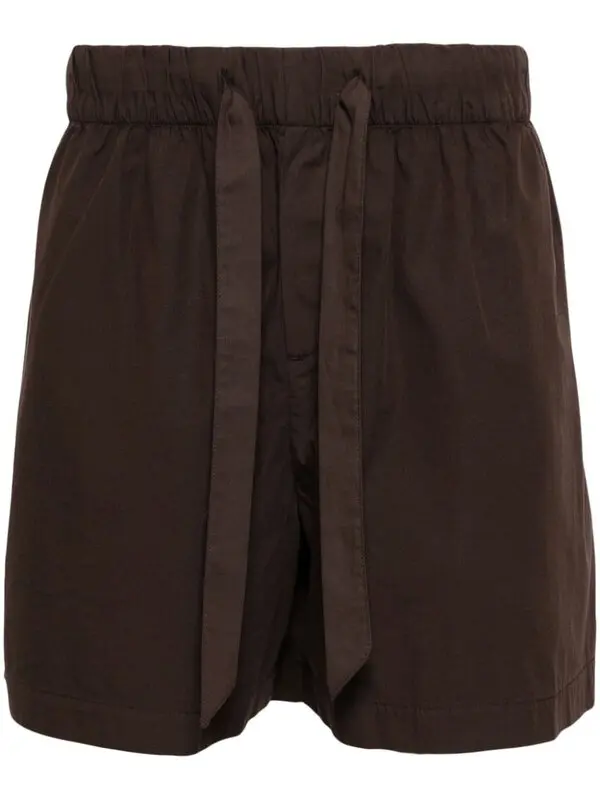 TEKLA Poplin Shorts - Brown