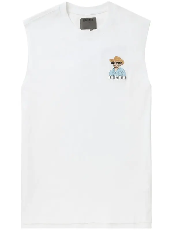 MUSIUM DIV. Van Gogh-print Cotton Vest