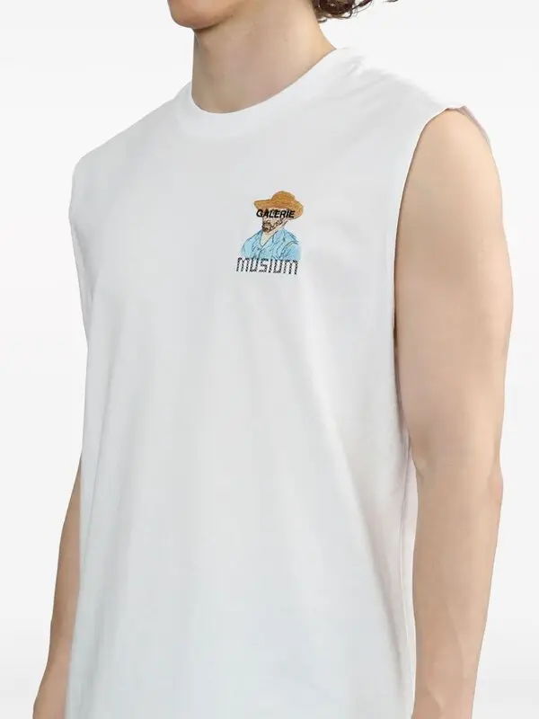 MUSIUM DIV. Van Gogh-print Cotton Vest