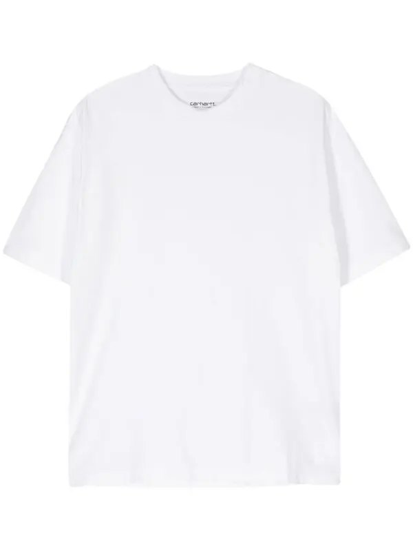 Carhartt Work In Progress Logo-patch Cotton T-shirt - White