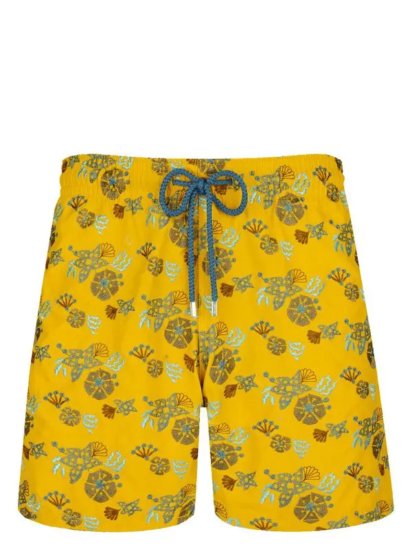 Vilebrequin Floral-embroidered Swim Shorts
