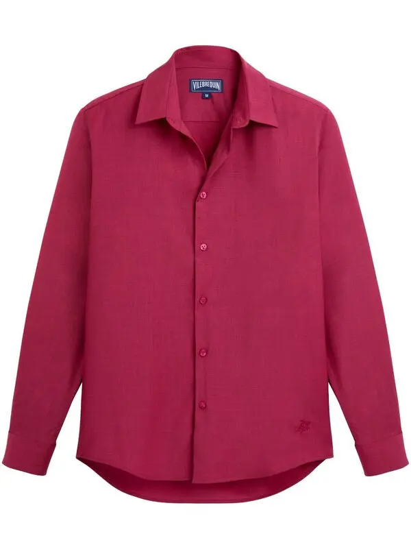 Vilebrequin Cool Turtle-embroidered Shirt - Purple