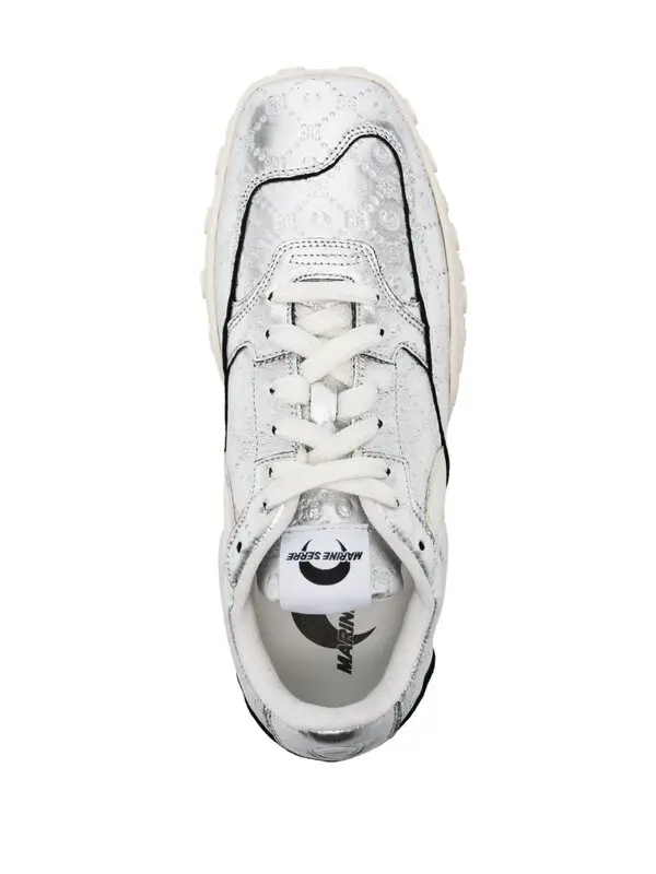 MARINE SERRE Ms Rise Laminated Sneakers