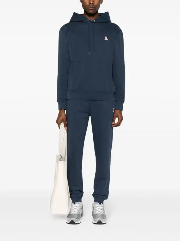 Maison Kitsuné Chillax Fox Cotton Hoodie - Blue