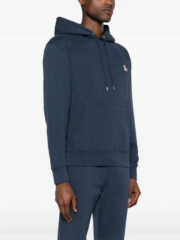 Maison Kitsuné Chillax Fox Cotton Hoodie - Blue