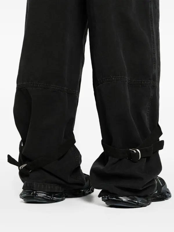 Off-White Strap-detailing Canvas Carpenter Trousers