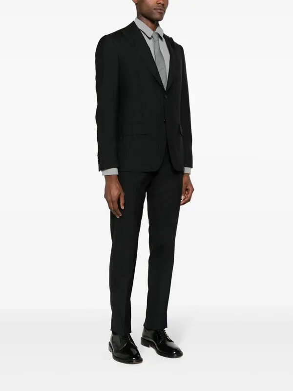 LARDINI Pinstriped Single-breasted Suit