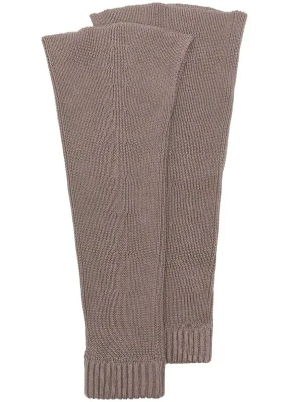 Our Legacy Ribbed-knit Gaiter - Neutrals