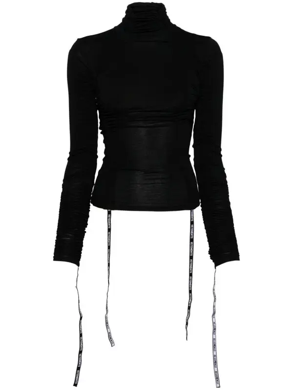 Vetements Logo-strap Roll-neck Top