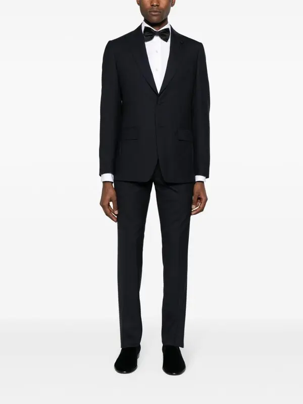 LARDINI Single-breasted Wool Suit - Blue