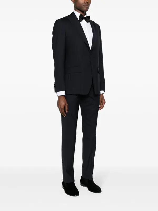 LARDINI Single-breasted Wool Suit - Blue