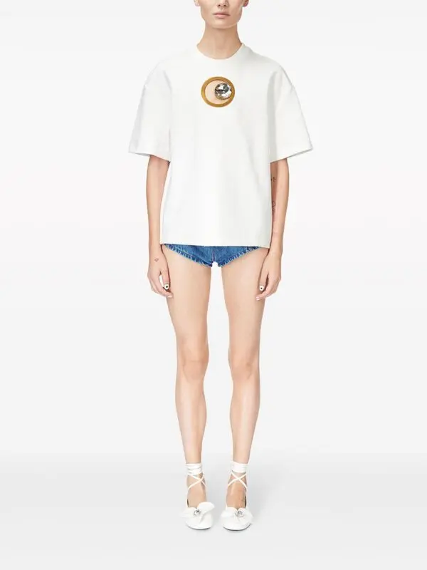 AREA Crystal-embellished T-shirt