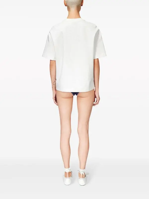 AREA Crystal-embellished T-shirt