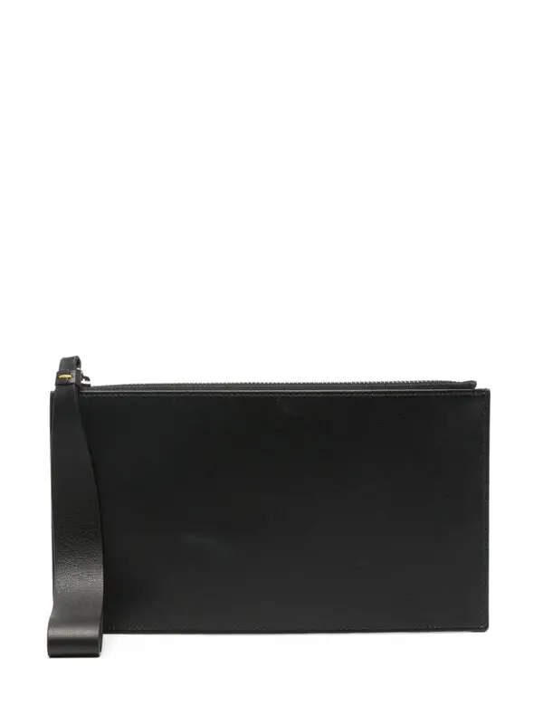 DOUCAL'S Smooth Leather Cardholder - Black