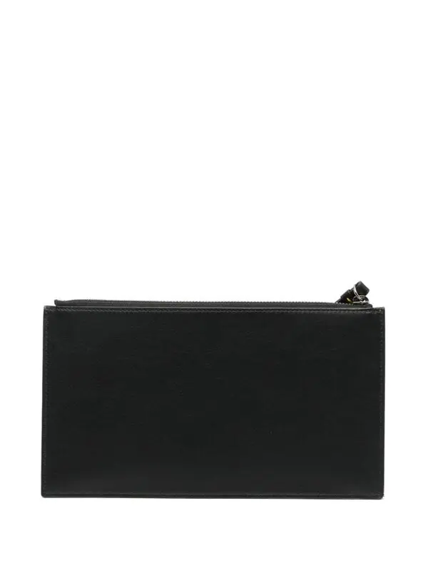 DOUCAL'S Smooth Leather Cardholder - Black