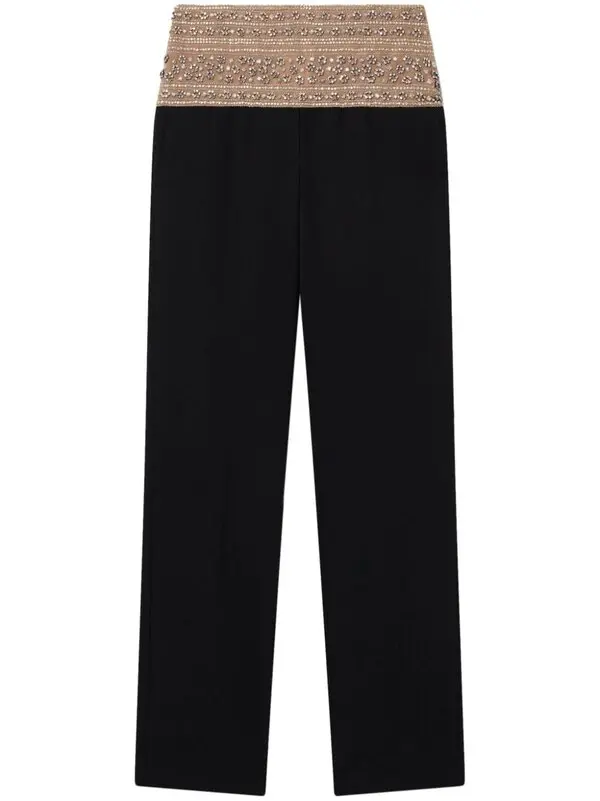 Stella McCartney Crystal-embellished Wool Trousers