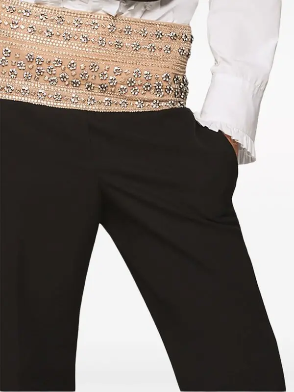 Stella McCartney Crystal-embellished Wool Trousers