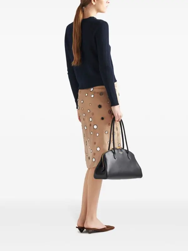 Prada Crew-neck Cashmere Jumper - Blue