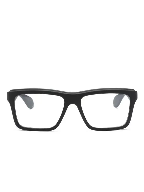 Gucci Logo-engraved Square-frame Glasses - Black