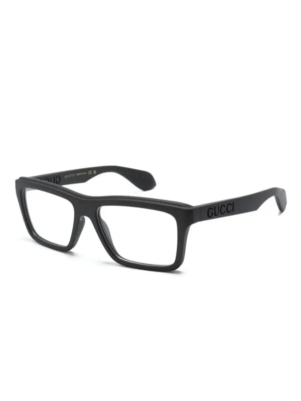 Gucci Logo-engraved Square-frame Glasses
