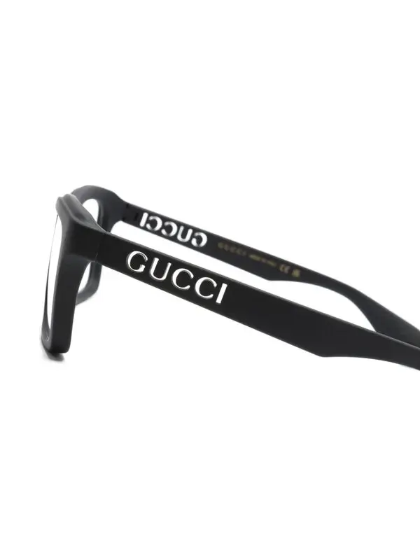 Gucci Logo-engraved Square-frame Glasses