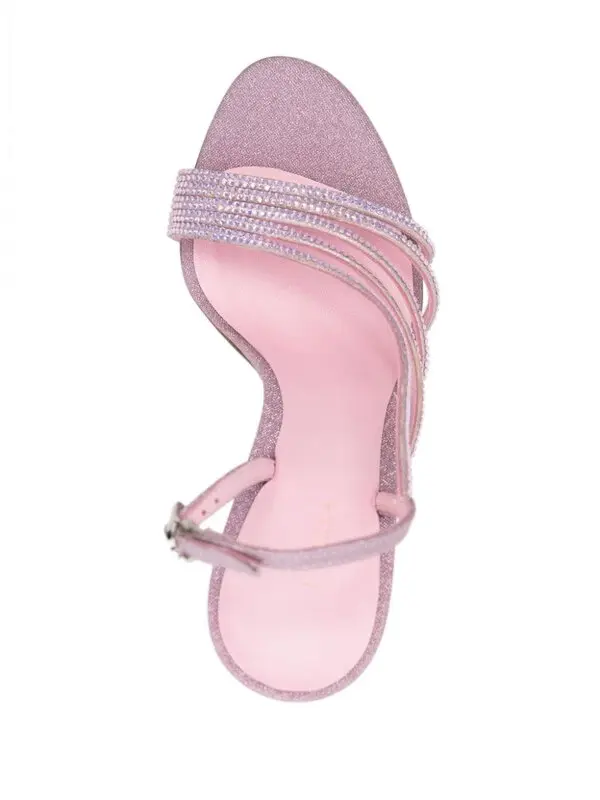 LE SILLA Scarlet 105mm Rhinestone-embellished Sandals