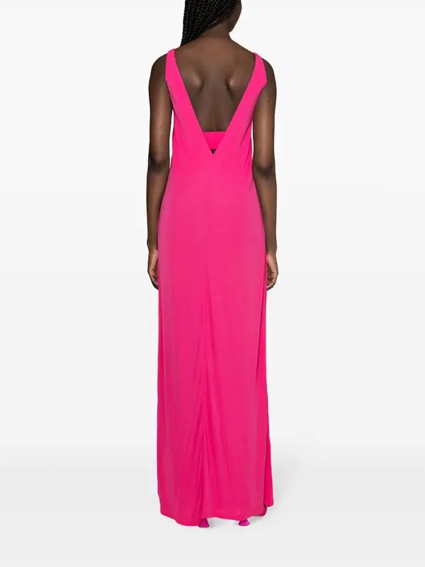 Pinko Cabreo V-neck Maxi Dress