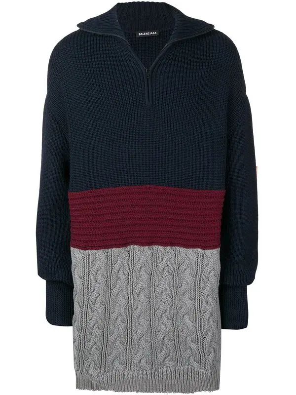 Balenciaga Layered High Neck Sweater