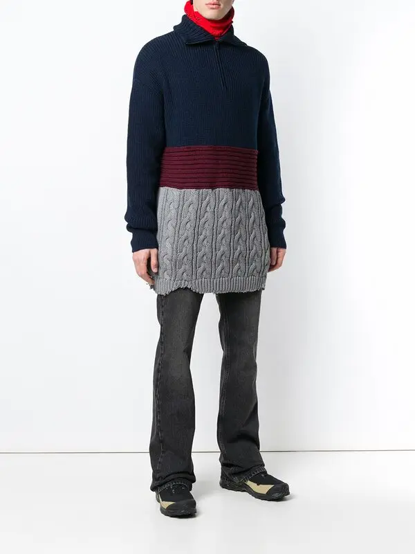 Balenciaga Layered High Neck Sweater