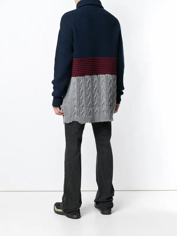 Balenciaga Layered High Neck Sweater