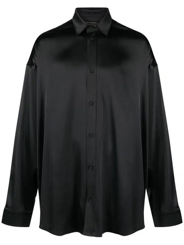 Balenciaga Oversized Long-sleeve Shirt