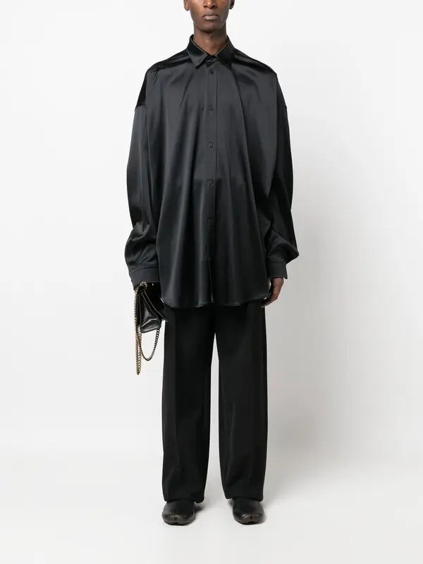 Balenciaga Oversized Long-sleeve Shirt