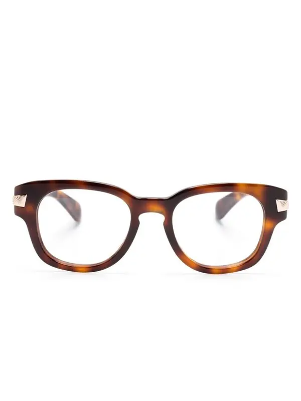 Gucci Square-frame Glasses - Brown