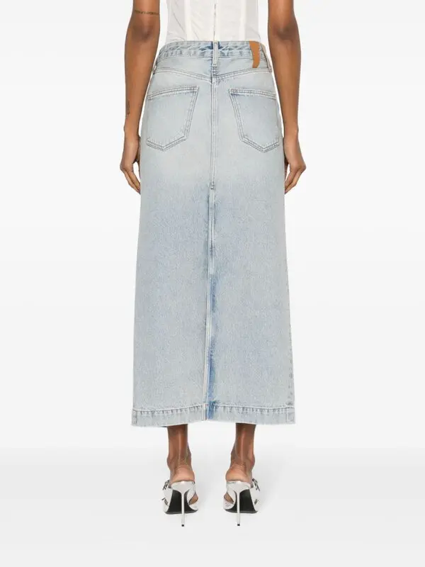 DARKPARK Erika Denim Midi Skirt - Blue