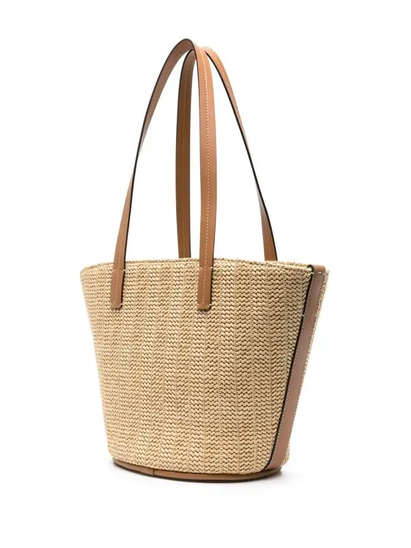 Moncler Small Hubba Raffia Tote Bag