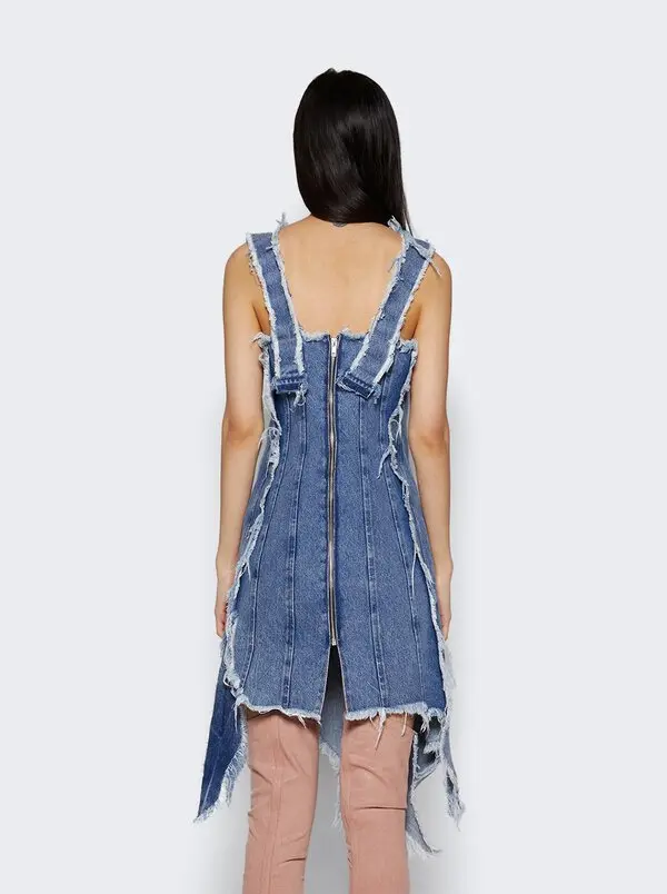 natasha zinko denim dress Natasha Zinko Denim Tulle Hi-Lo Mermaid Mullet Dress  Recess