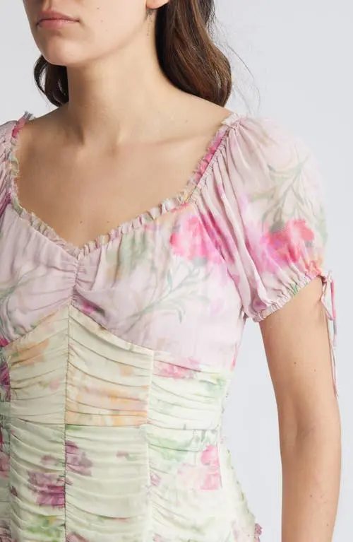 LoveShackFancy Jupe Floral Ruffle Minidress