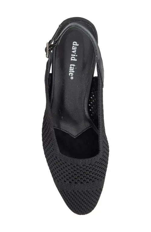 DAVID TATE Glenna Slingback Sandal - Black