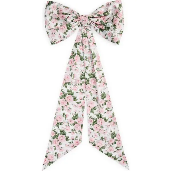 Dauphinette X Liberty London Oversize Bow Barrette In  display picture 1