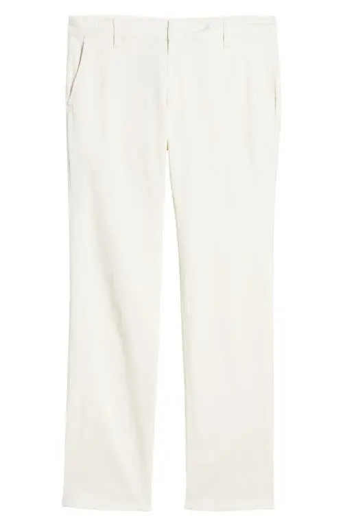 FRAME Slim Fit Stretch Cotton Chinos - White Canvas