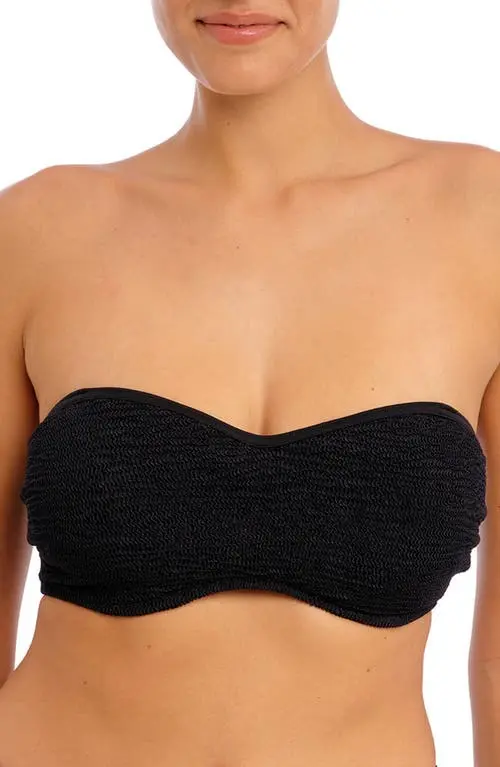 Freya Ibiza Waves Bandeau Bikini Top - Black