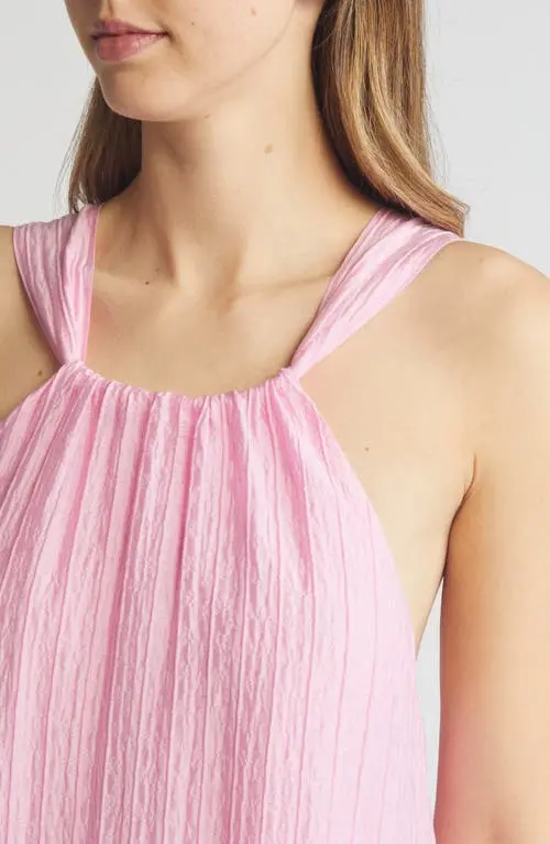 midi dress ruffle sleeves Mac Duggal Women's High Neck Puff Sleeve Ruffle Tiered Dress - Pink - Size 14
