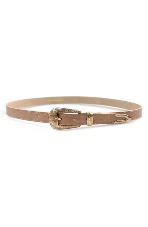PETIT MOMENTS Phoenix Belt - Beige Croc/gold