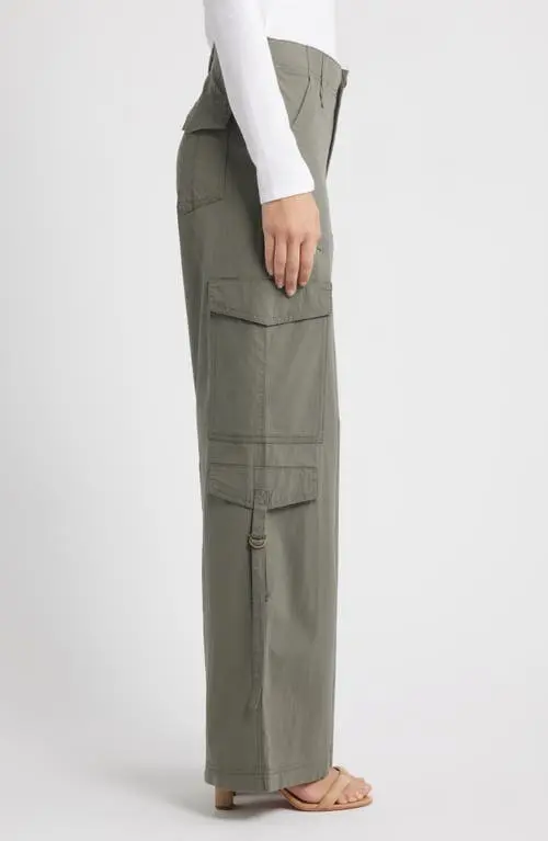Wit & Wisdom High-waist Cargo Pants - Dusty Olive