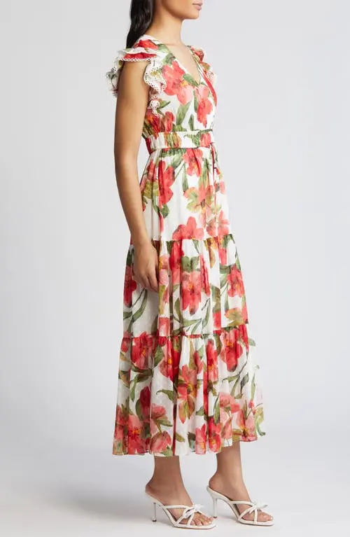 Anne Klein Floral Print Dress