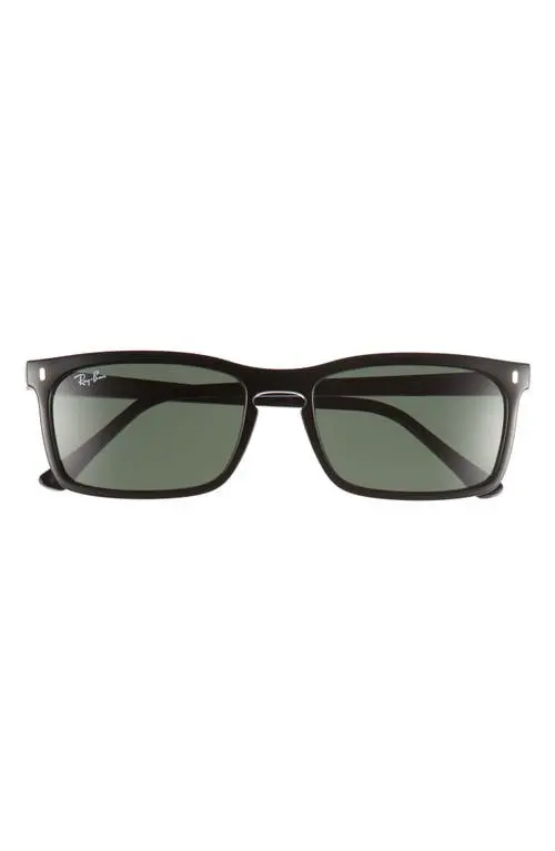 Ray-ban 56mm Rectangular Sunglasses - Black